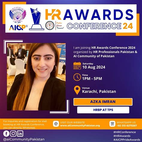 Azka Imran On Linkedin Hrawards Hrconference Aicp