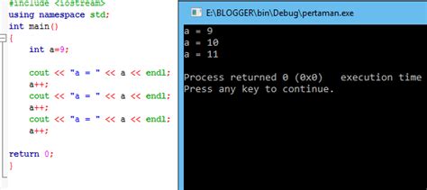 10 Operator Increment A A Dan Decrement B B Bahasa Pemrograman C Coding IsmyNR