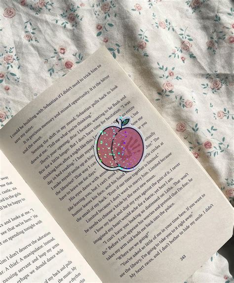 Peach With Handprint Smut Kinky Cute Pink Book Sticker Booklover
