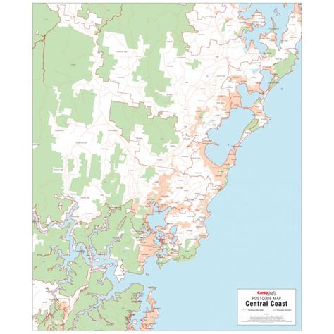 Central Coast Postcode Map