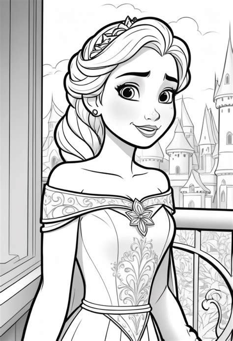 Elsa Coloring Pages Printable Color My Pages