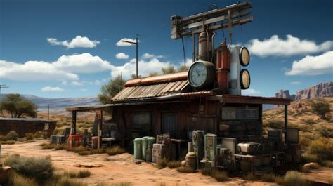 A Solar Powered Weather Station In A Remote Location Photorealistic Repeating Pattern Premium