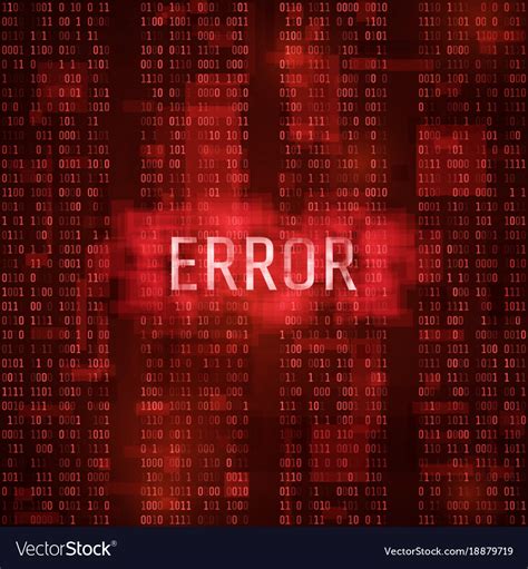 Alert Error Massage Notification Concept Error Vector Image
