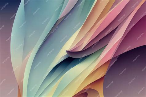Premium Photo Abstract Wave Background Whit Pastel Colors Abstract Liquid Lines Whit Vibrant