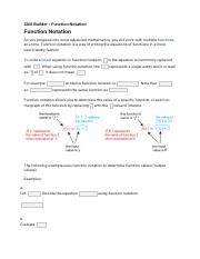 Understanding Function Notation A Student S Guide To Functions Course Hero