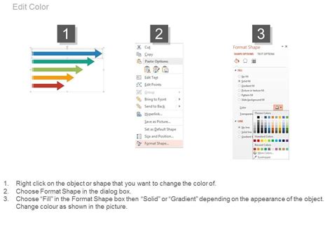 Five Arrows Diagram For Process Flow Powerpoint Slides