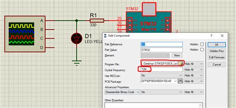 stm32 proteus simulation library bluepill stm32f103c6