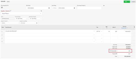 Tax Collected At Source Tcs Receivable And Tcs Payable Output Books