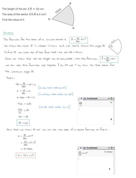 Arcs And Sectors Geometry