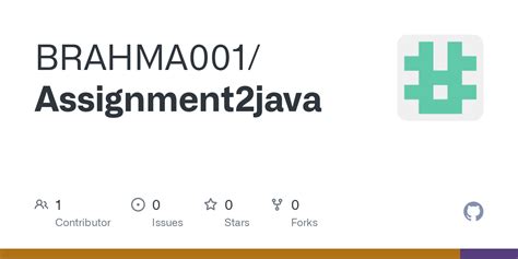 GitHub BRAHMA Assignment Java