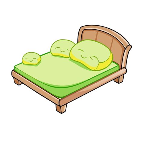 Goldilocks Y La Cama De Los Tres Osos Sobre Un Fondo Blanco Aislado Vector Premium Generado