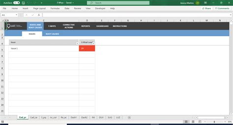 5 Whys Root Cause Analysis Excel Spreadsheet Template Luz Templates