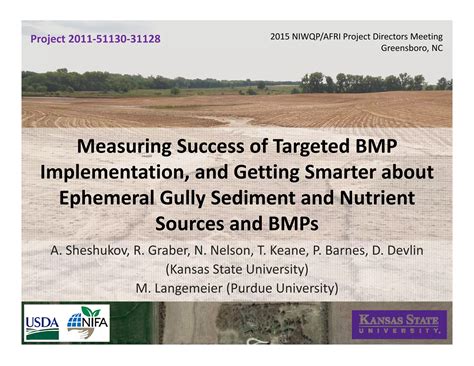 measuring success of targeted bmp implementation and getting smarter