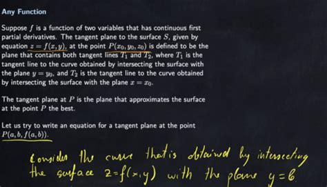 Lecture 9 Tangent Planes And Such Flashcards Quizlet