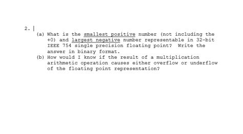 Solved A What Is The Smallestpositive Number Not