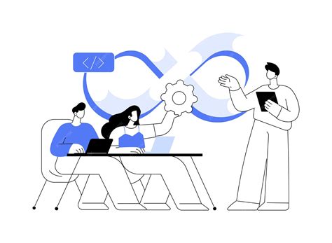 Premium Vector Devops Team Abstract Concept Vector Illustration