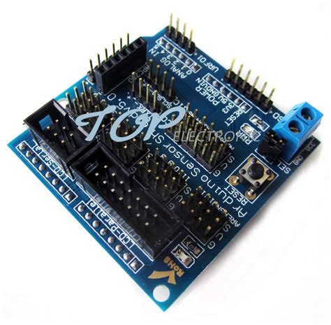 Arduino Uno Mega Duemilanove Capteur Bouclier V5 Module Analogique Numérique Servomoteur Eur 3