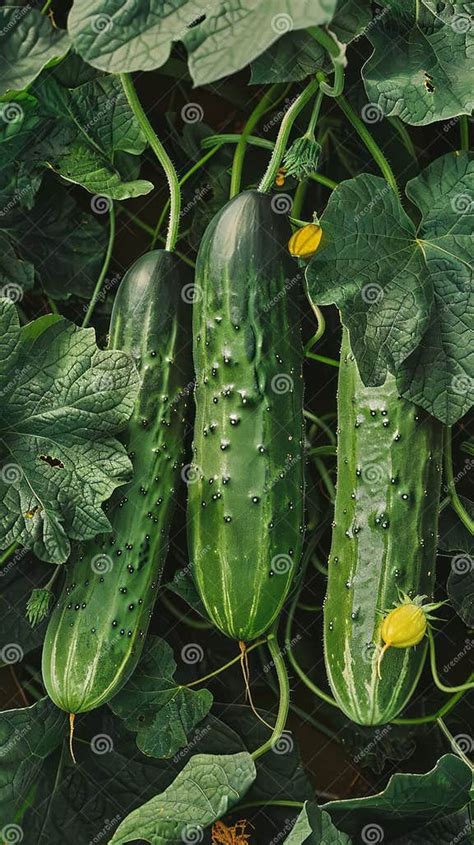The Plantation Is Alive With Flourishing Cucumber Plants Their Lush Vines And Crisp Fruits