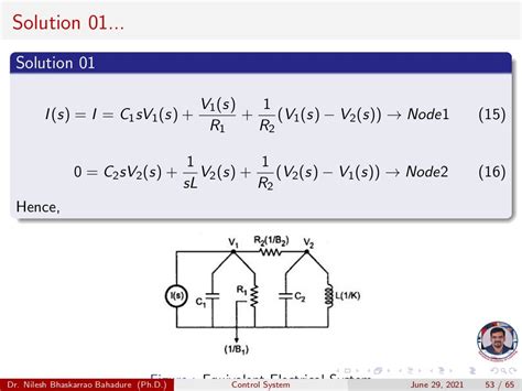 control system mathematical modelling of a system