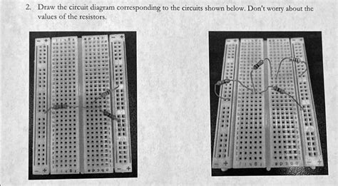 solved draw the circuit diagram corresponding to the circuits shown