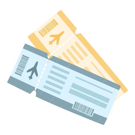 Premium Vector Airline Boarding Pass Template Plane Ticket Design