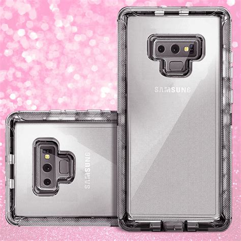 For Samsung Galaxy Note 9 Phone Crystal Clear Case Hybrid Cover W