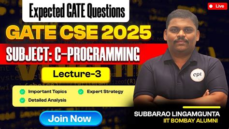 Expected Questions Of C Programming Lecture 3 Gate Cse Gate Da Youtube