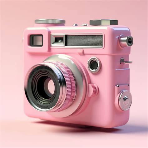 Free Ai Image 3d Rendering Of Camera With Photo Film