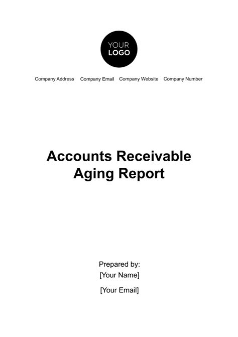 Accounts Receivable Aging Template
