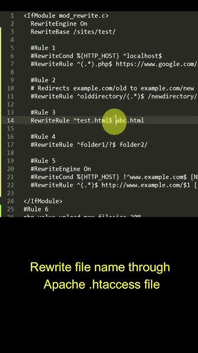 Redirect Rewrite One File To Another File Using Htaccess Apache