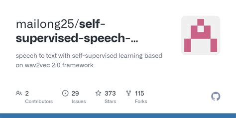 Github Mailong25self Supervised Speech Recognition Speech To Text With Self Supervised