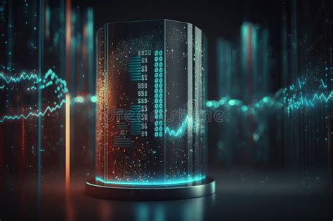 Futuristic Big Data Visualization Concept Visual Information Complexity Generative Ai Stock