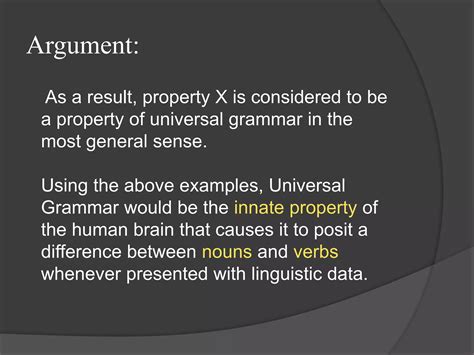 Chomskys Universal Grammar Pptx