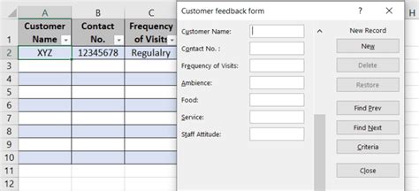 How To Create A Fillable Form In Excel Data Entry Spreadsheeto