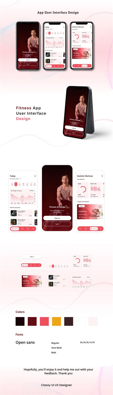 Fitness App UI Design On Behance