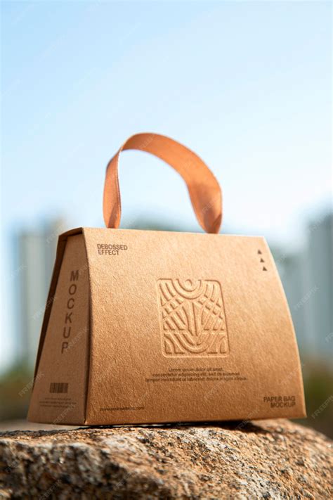 로고 양각 상자 모형 디자인 프리미엄 Psd 파일