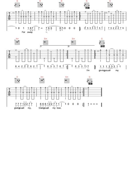 Heavenly吉他谱 Cigarettes After Sex G调原版六线谱 曲谱热