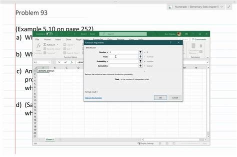 Solved A When Using The Exact Binomial Test Applied Example 5 10 Pp
