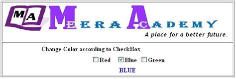 Change Label Color According To The Checkbox Check Status