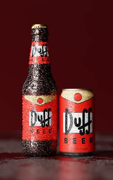 Real Duff Beer Real Life Duff Beer Product Visualization