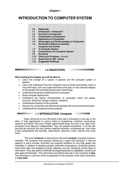 Introduction To Computer System 1 Introd Introduction To Computer
