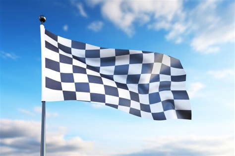 Premium Ai Image Checked Flag