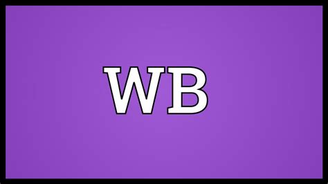 Wb Radio Meaning? The 8 Top Answers - Barkmanoil.com
