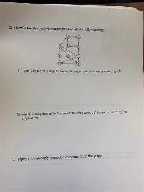 Solved 2 20 Pts Strongly Connected Components Consider