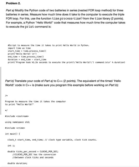Problem 2 Part A Modify The Python Code Of Two
