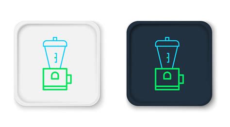 흰색 배경에 격리 된 라인 전기 커피 분쇄기 아이콘 다채로운 개요 개념 벡터 검은색에 대한 스톡 벡터 아트 및 기타 이미지 검은색 다중 색상 단일 객체 Istock