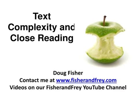 PPT Text Complexity And Close Reading PowerPoint Presentation Free Download ID