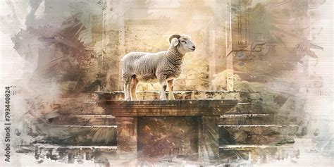 Lamb Of God The Innocent Lamb And Sacrificial Altar Visualize Jesus