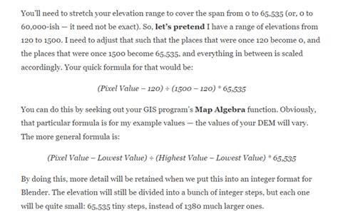 how to rescale a height range for a 16 bit unsigned integer tiff r qgis