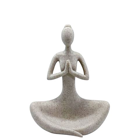 Yoga Lady Stone Resin Small Just Lights And Home Decor